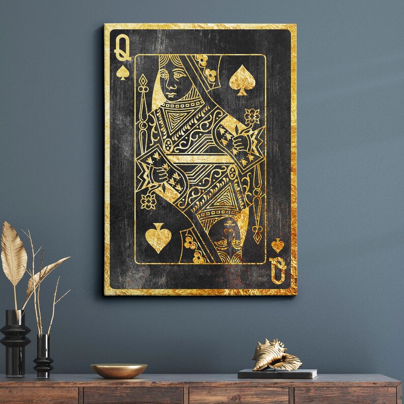 Queen Spades Playing Cards King Ace Love Wife Husband His Hers Family ...