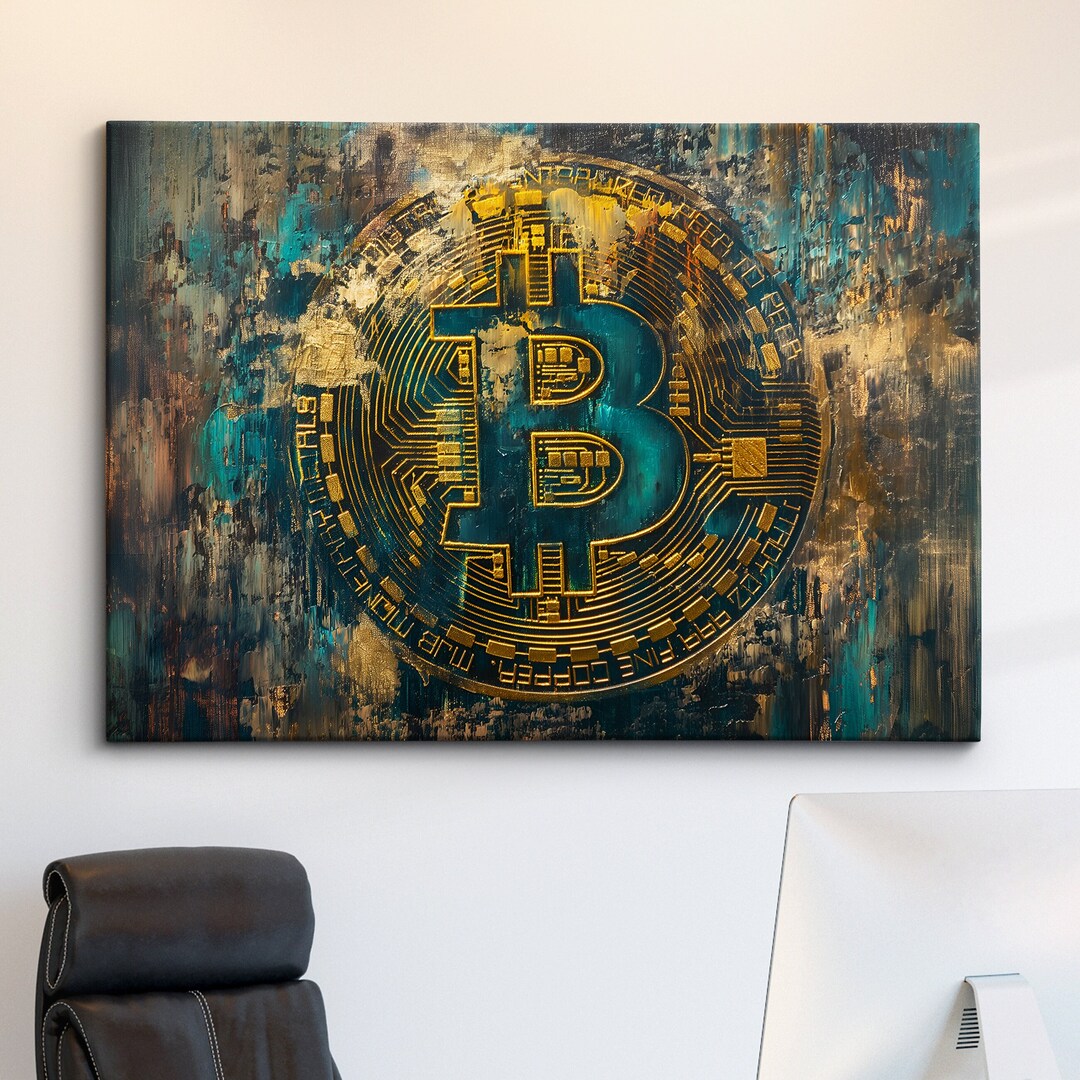 Bitcoin Abstract Painting Crypto Finance Money Inspirational ...