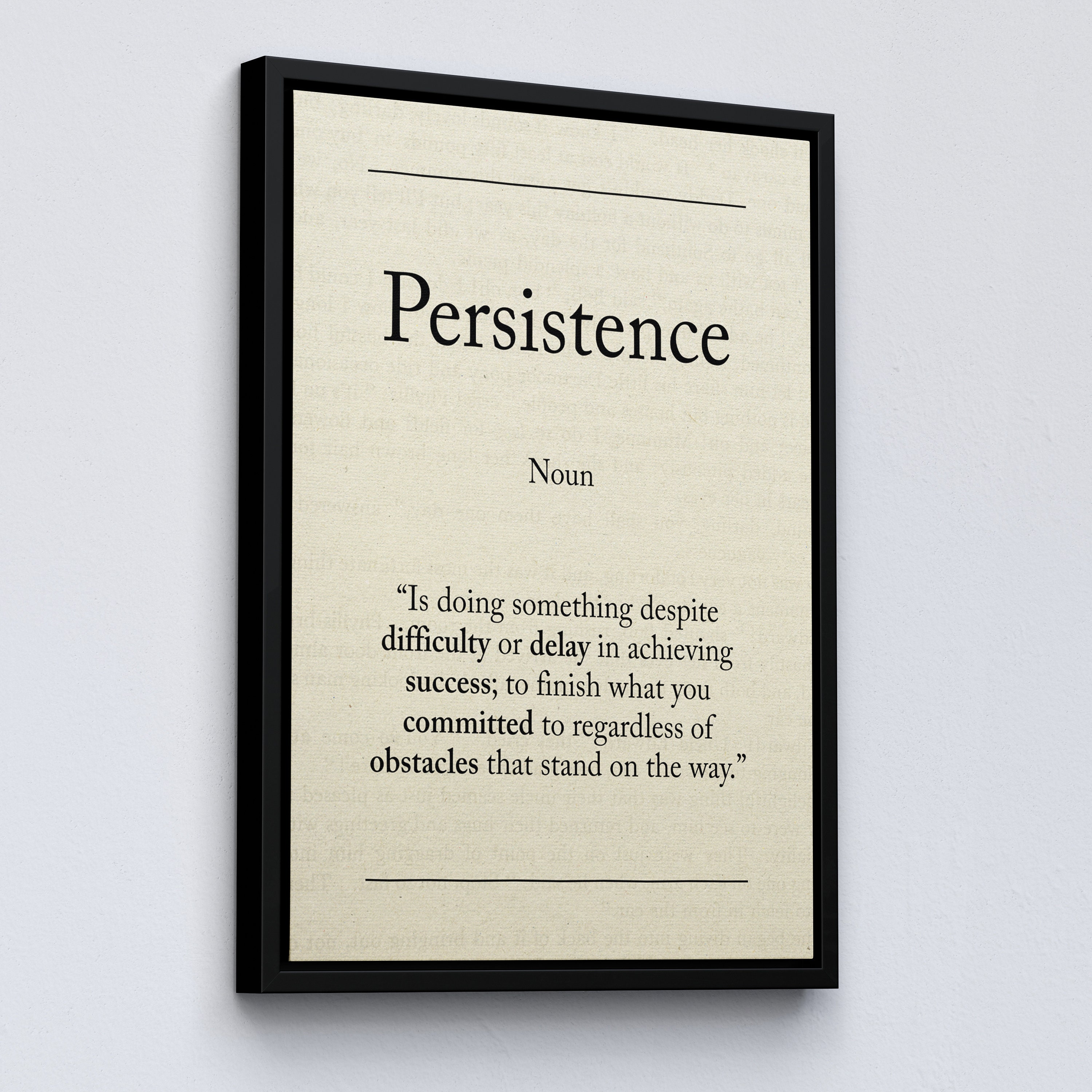 Persistence Book Page Definition Quote Motivational Inspirational ...