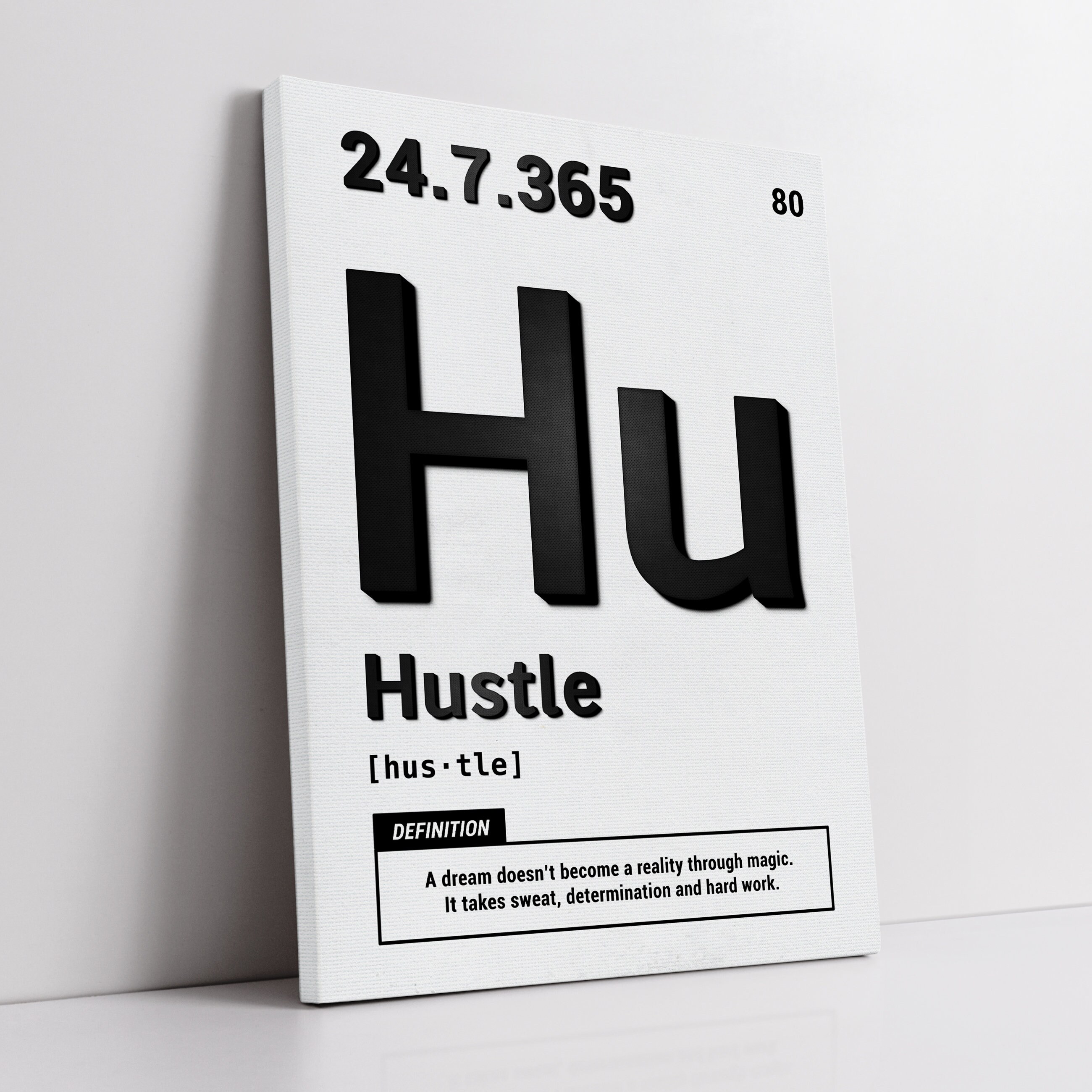 Hustle Periodic Table of Elements Definition Motivational Inspirational ...