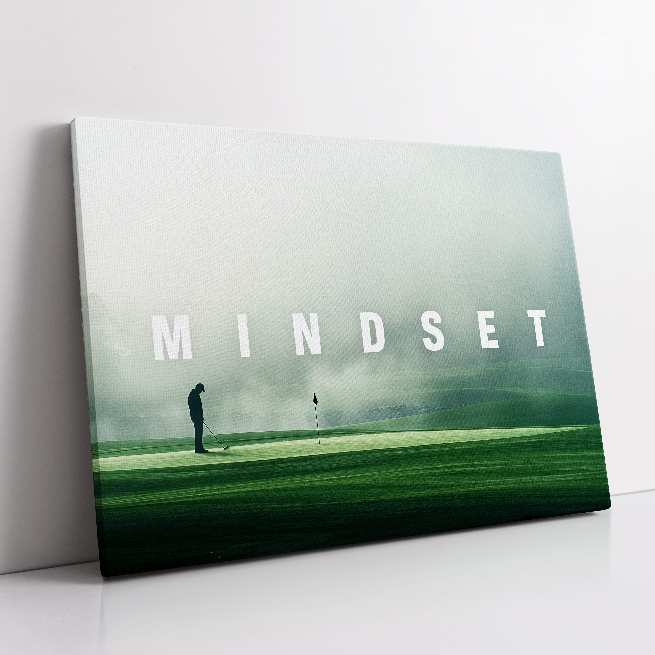 Golf Mindset Quote Sports Motivational Inspirational Framed Canvas Wall ...