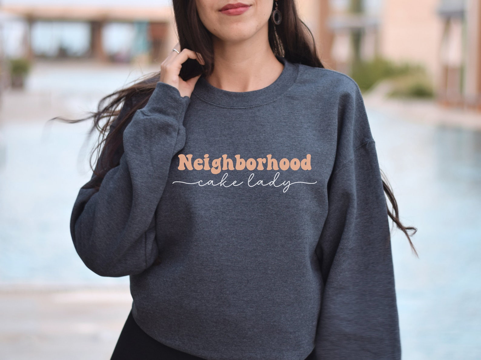 Neighborhood Cake Lady Sweatshirt for Woman, Baker Shirt, Woman ...