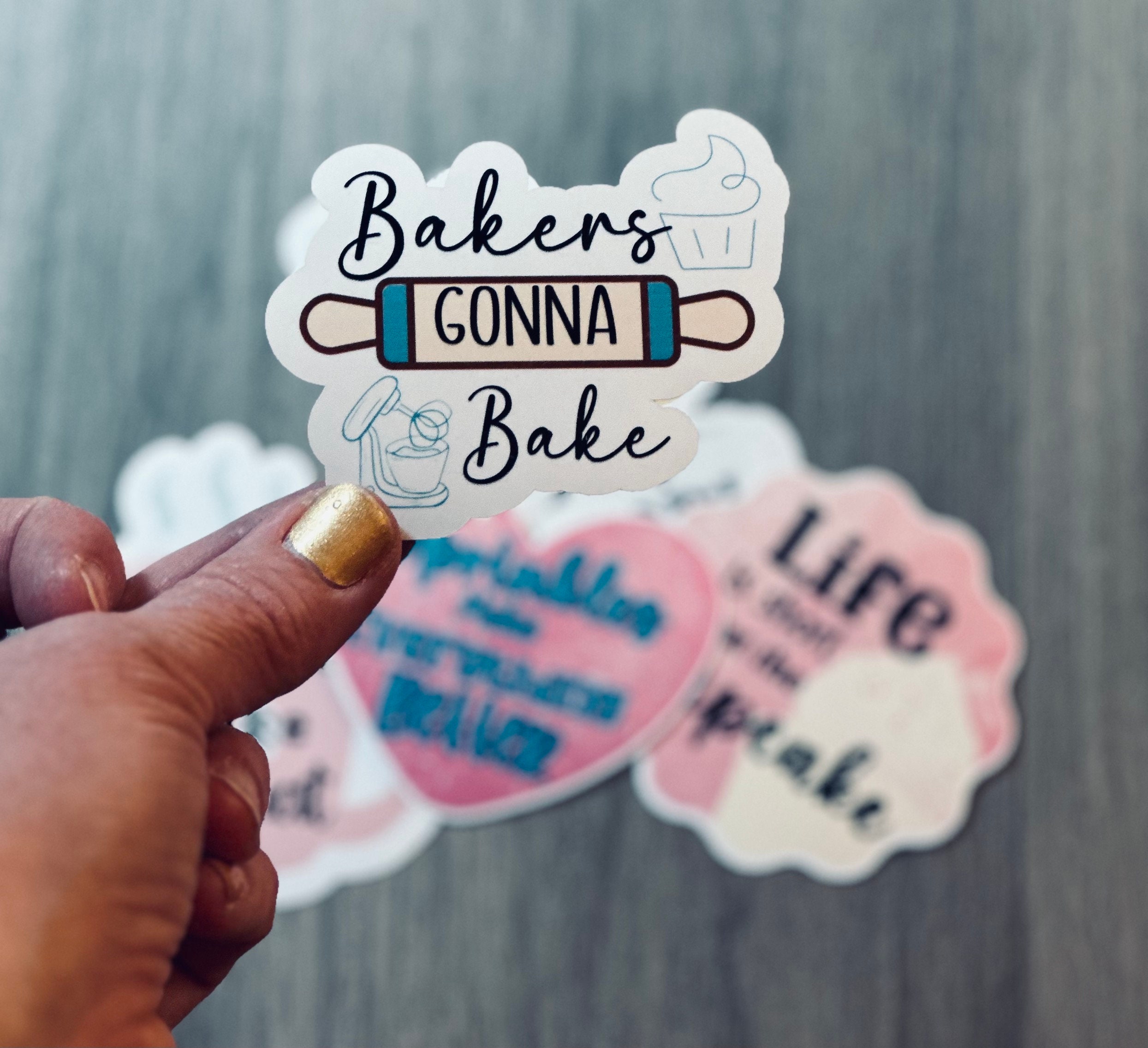 Custom Die Cut Stickers, Premium Vinyl Waterproof Stickers, Baker ...