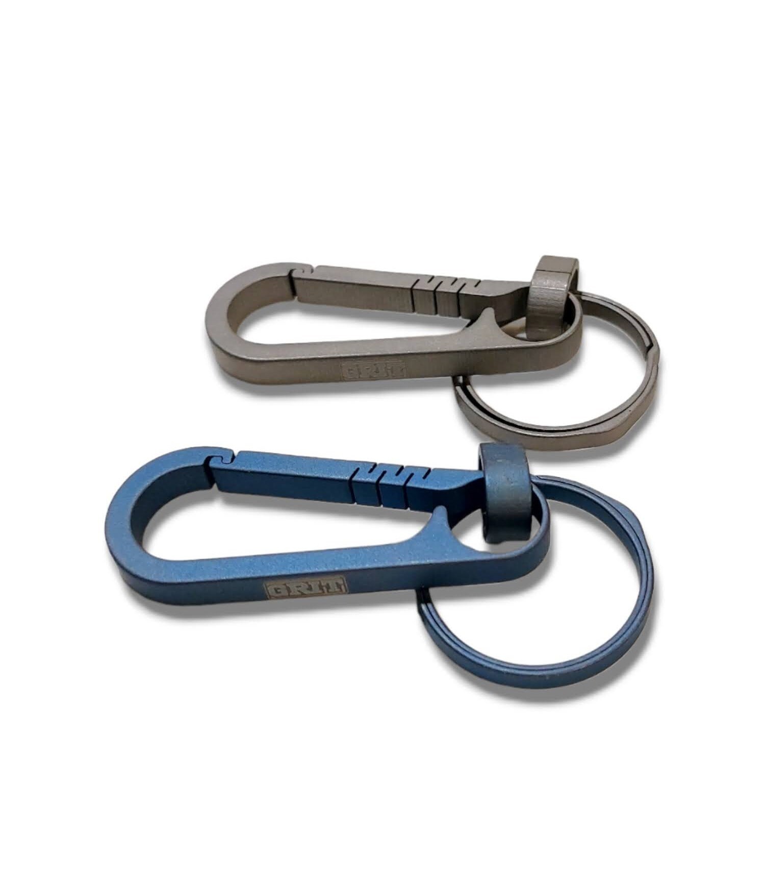 GRIT Titanium Carabiner Keychain - Etsy