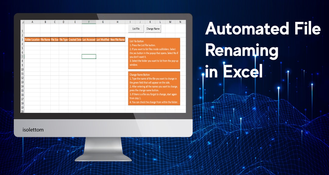 Automated File Renaming Excel Tool - Etsy Automated File Renaming Excel Tool - Etsy