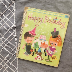 Little Golden Book Happy Birthday Vintage - Etsy