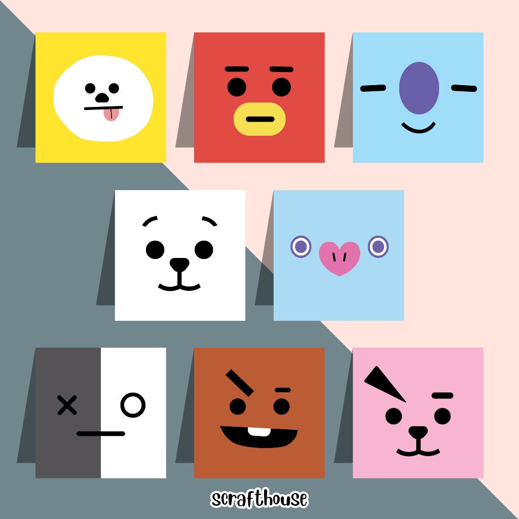 BT21 Bts Magnetic Bookmark/handmade Customized Gifts for - Etsy