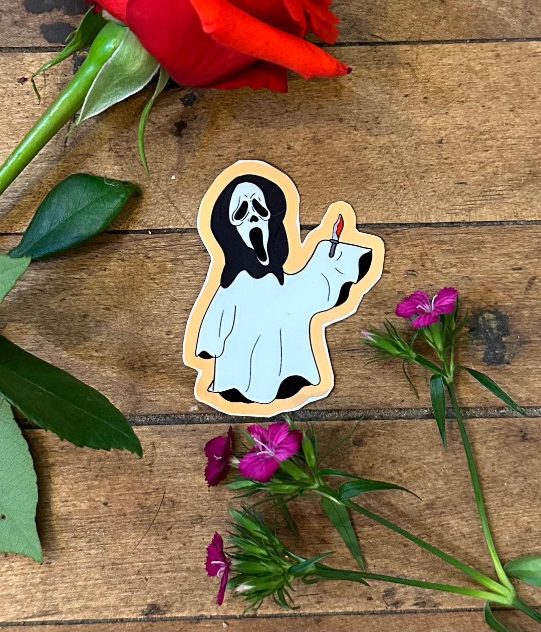 Ghost Sticker Scary Movie Scream Sticker Ghost Face Sticker - Etsy