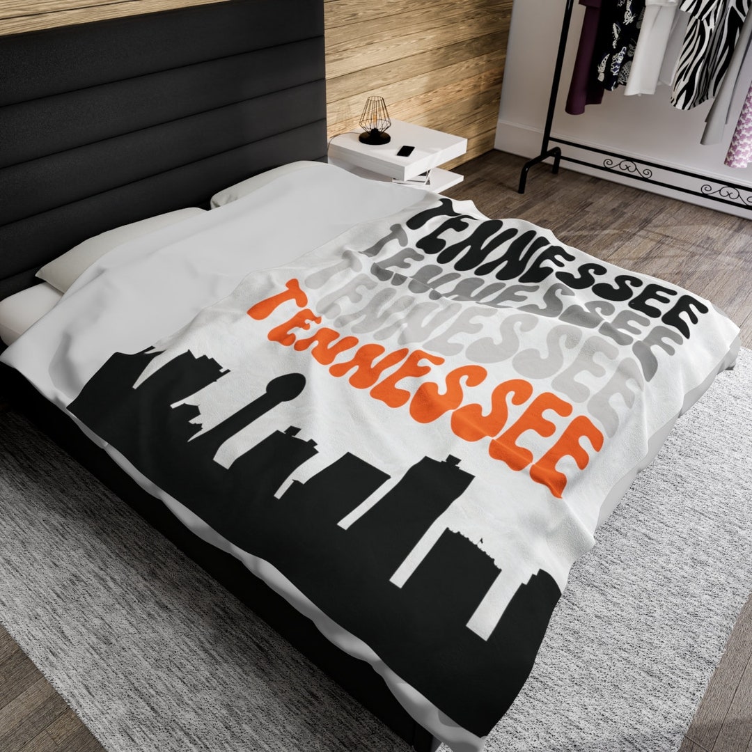 Knoxville Skyline Blanket, Tennessee Blanket, Tennessee Vols Blanket ...