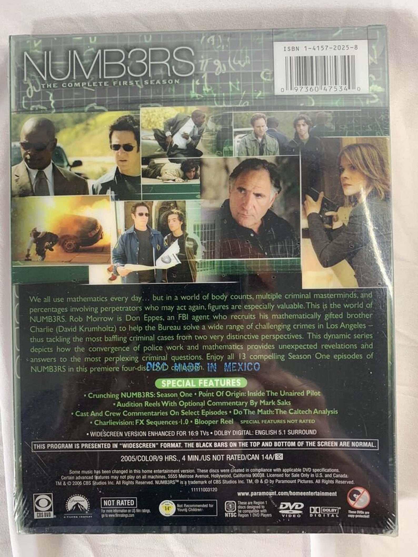 Numb3rs the Complete Season One DVD - Etsy