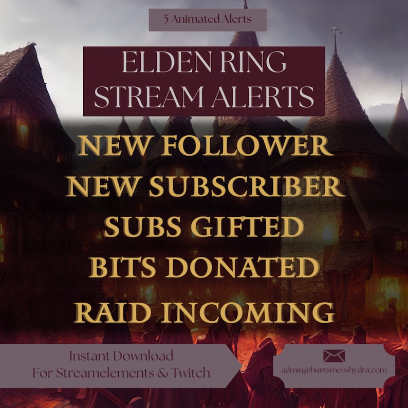 Elden Ring Animated Stream Alerts - Etsy