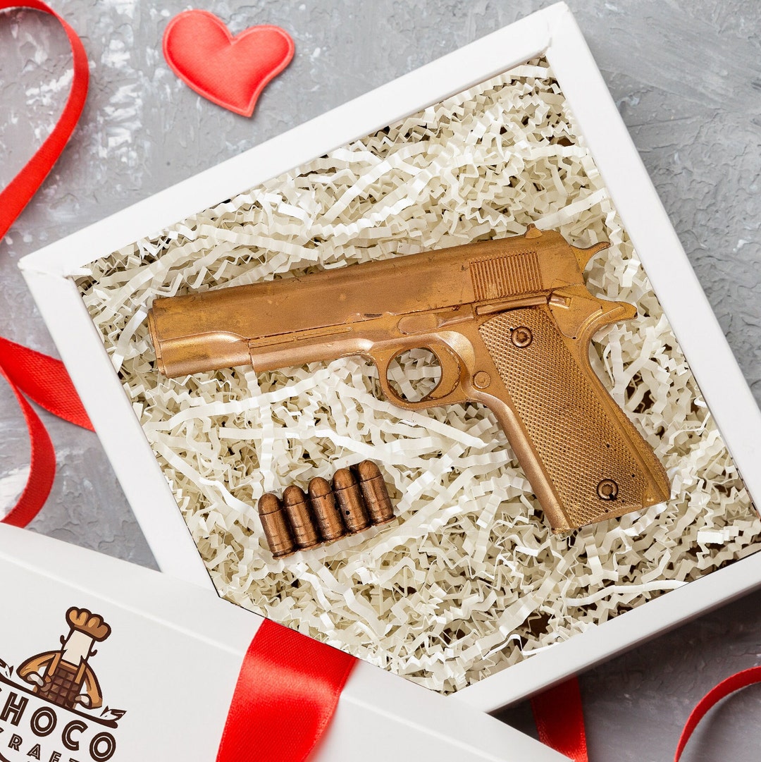 Perfect Gift for Men Chocolate Handgun, Handmade Chocolate, Chocolate ...