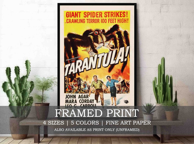 Tarantula Movie Poster Framed or Unframed Fine Wall Art Print ...