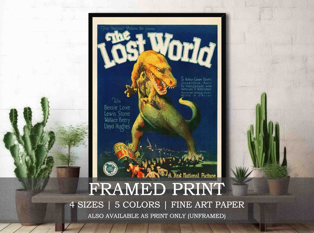 The Lost World Movie Poster Framed or Unframed Fine Art Print ...