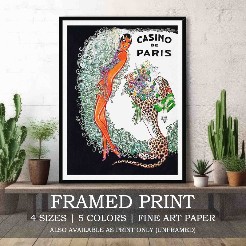 Casino Animals Poster - Etsy UK
