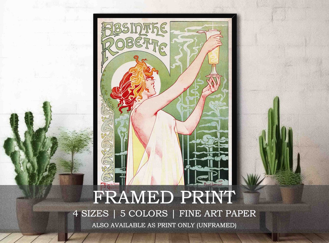 Absinthe Robette Framed or Unframed Fine Art Print // Vintage Artwork ...