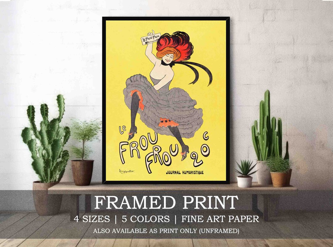 Le Frou Frou Framed or Unframed Fine Art Print // Vintage French ...