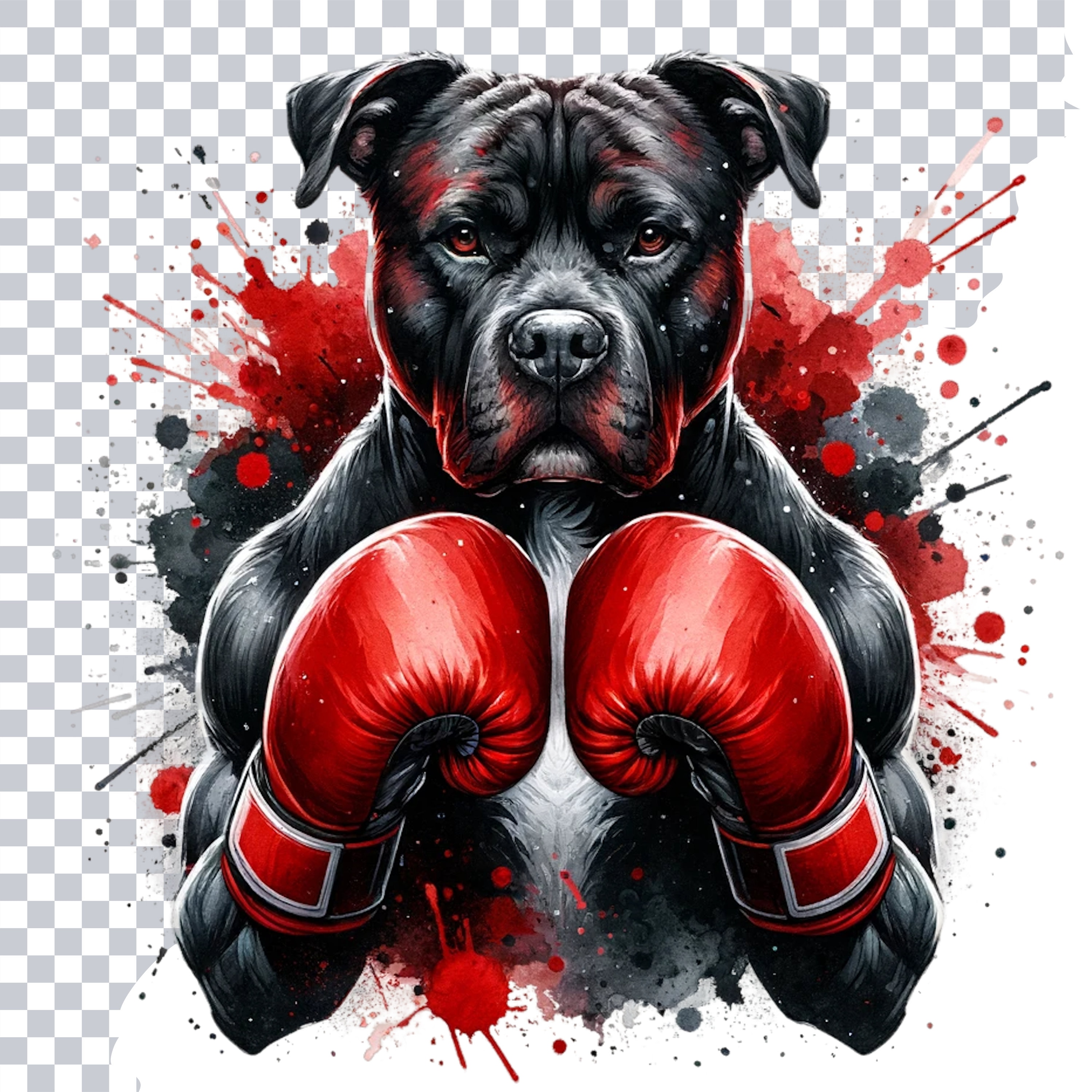 Boxing Cat Clipart , Boxing Dog Clipart , Fierce Boxing Cat-dog Clipart ...