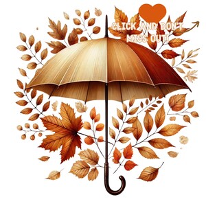 Watercolor Rustic Autumn 50 Clipart Bundle, Fall Clipart PNG, Neutral ...