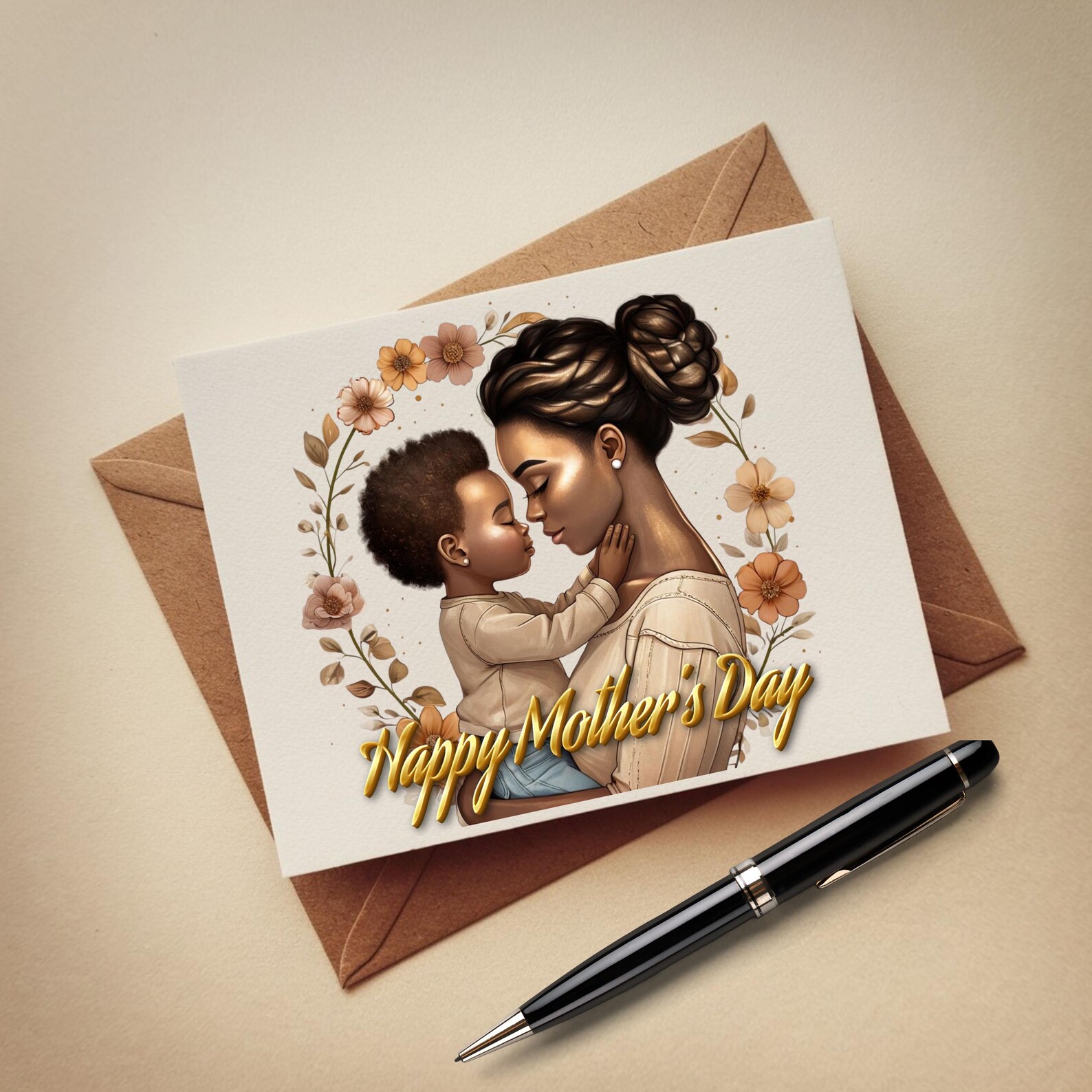 Mother's Day Clipart Bundle: Floral Family PNG Graphics (digital ...