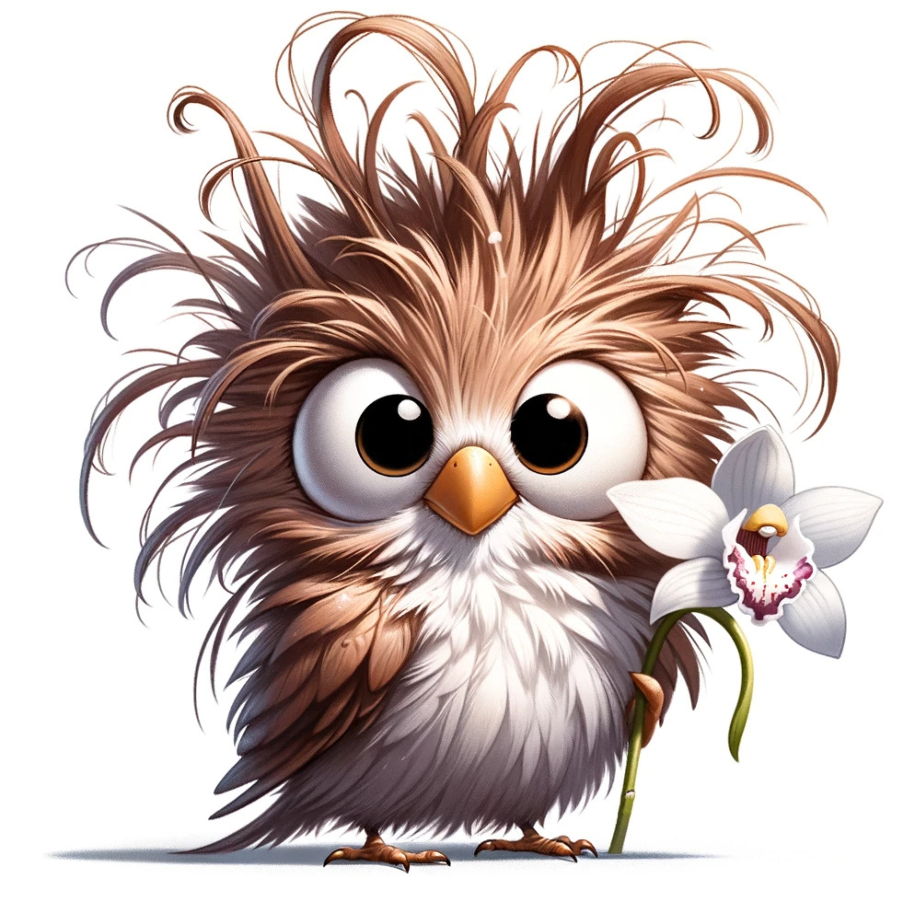 Crazy and Funny Bird Bundle Clipart, Bird Animals Clip Art. Quirky Bird ...