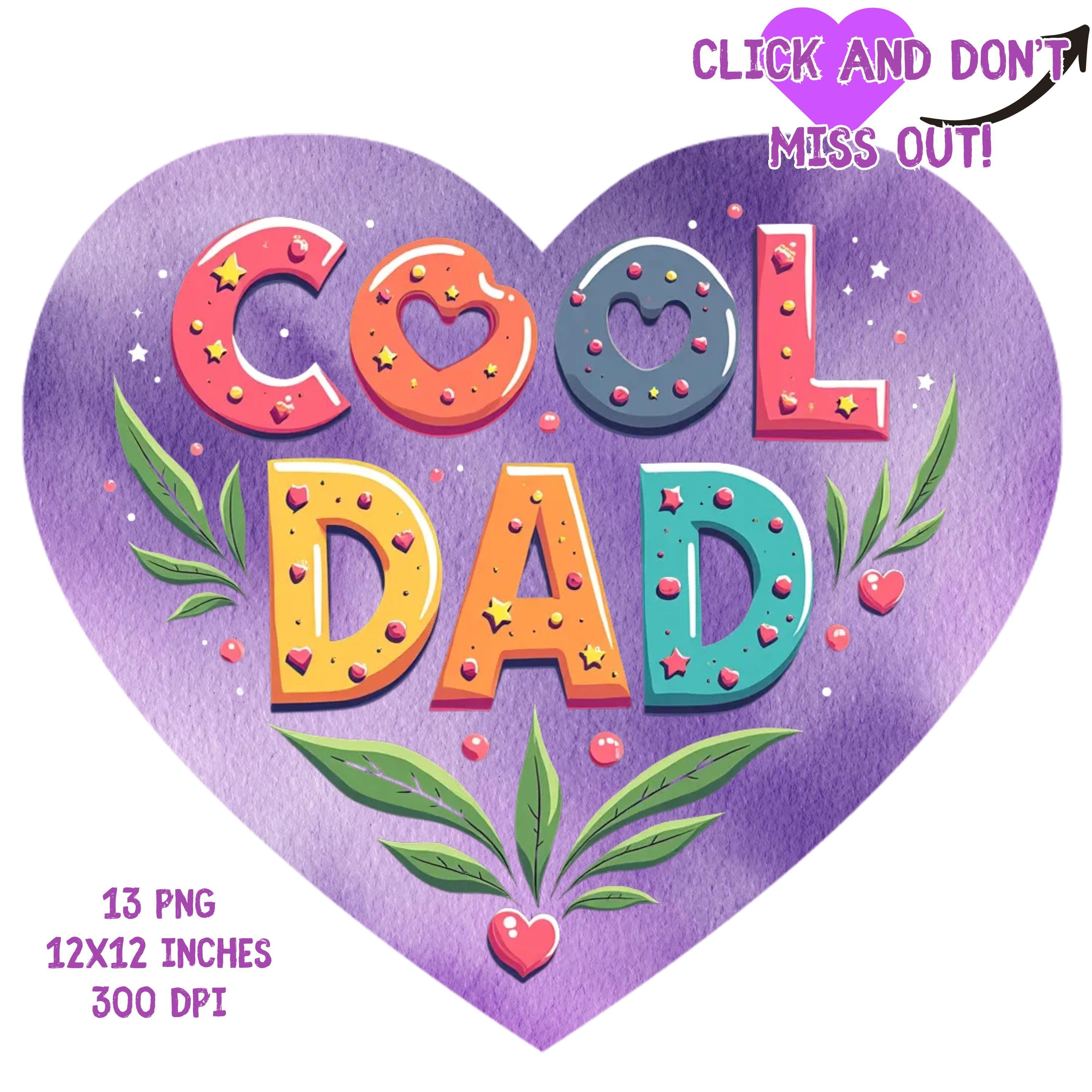 Happy Father's Day Watercolor Clipart. Father's Day PNG Graphics ...