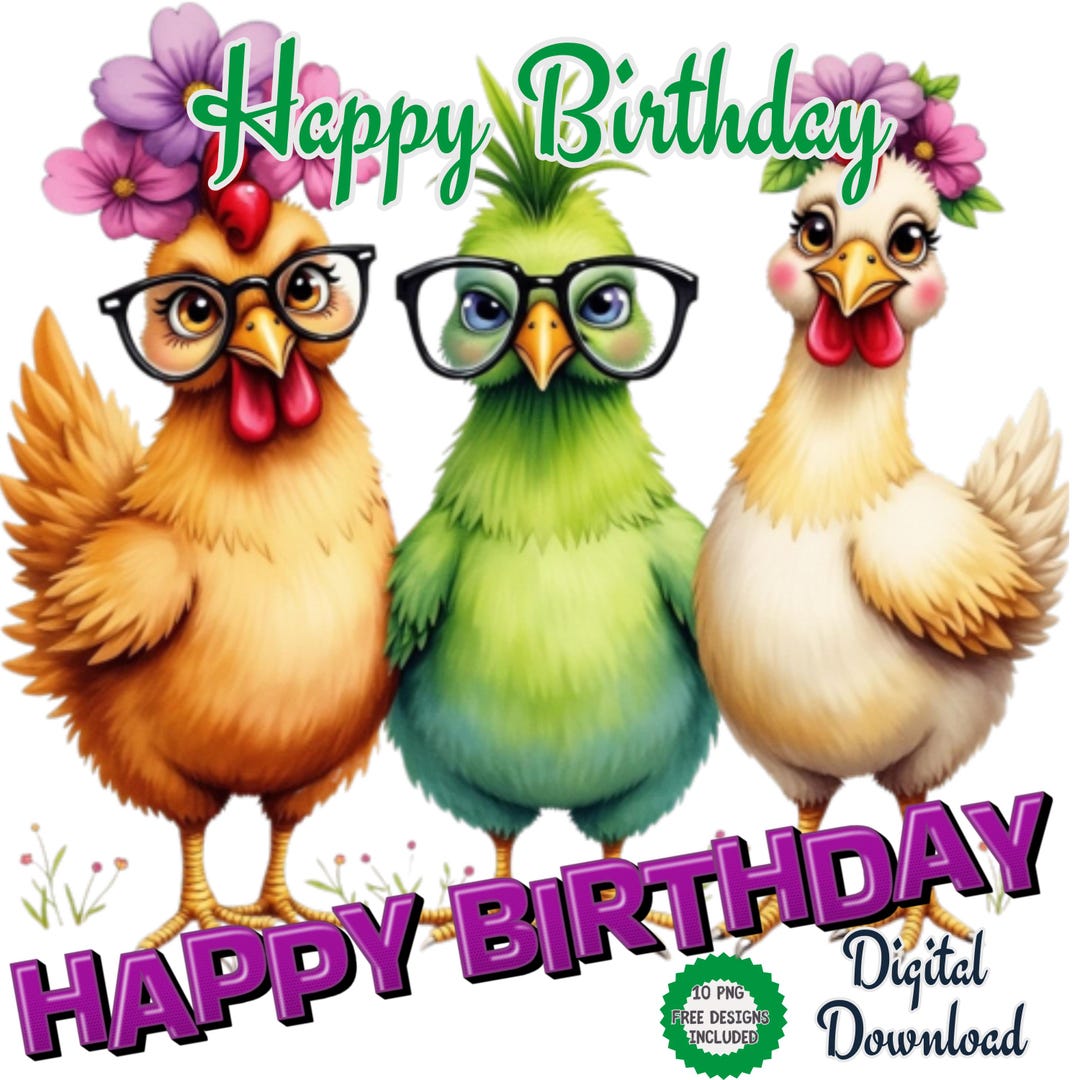 Watercolor Quirky Birthday Clipart Png. Birthday Clipart. Birthday Clip ...