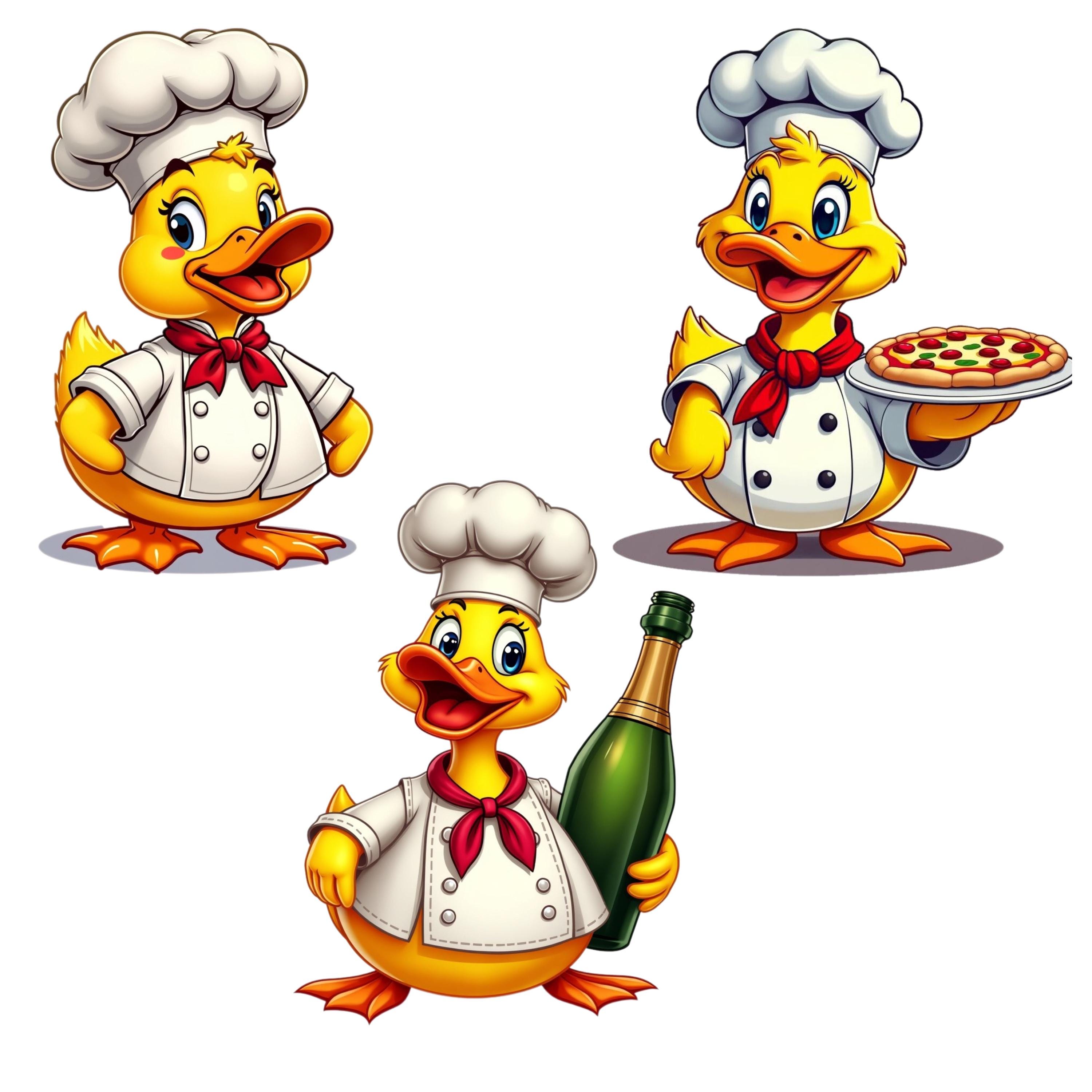 Cute Duck Chef Cooking Kitchen Clipart. Mallard Duck Digital File ...