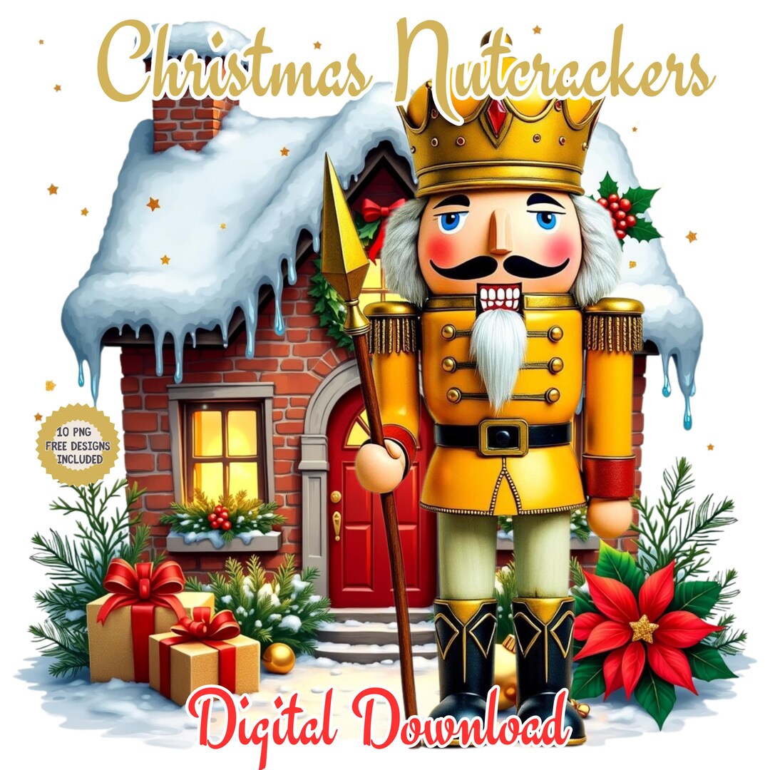 Nutcracker Watercolor Clipart. Christmas Nutcracker Clipart. Nutcracker ...