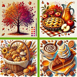 Watercolor Fall Clipart Bundle. 32 High Quality Designs Png & Jpg ...