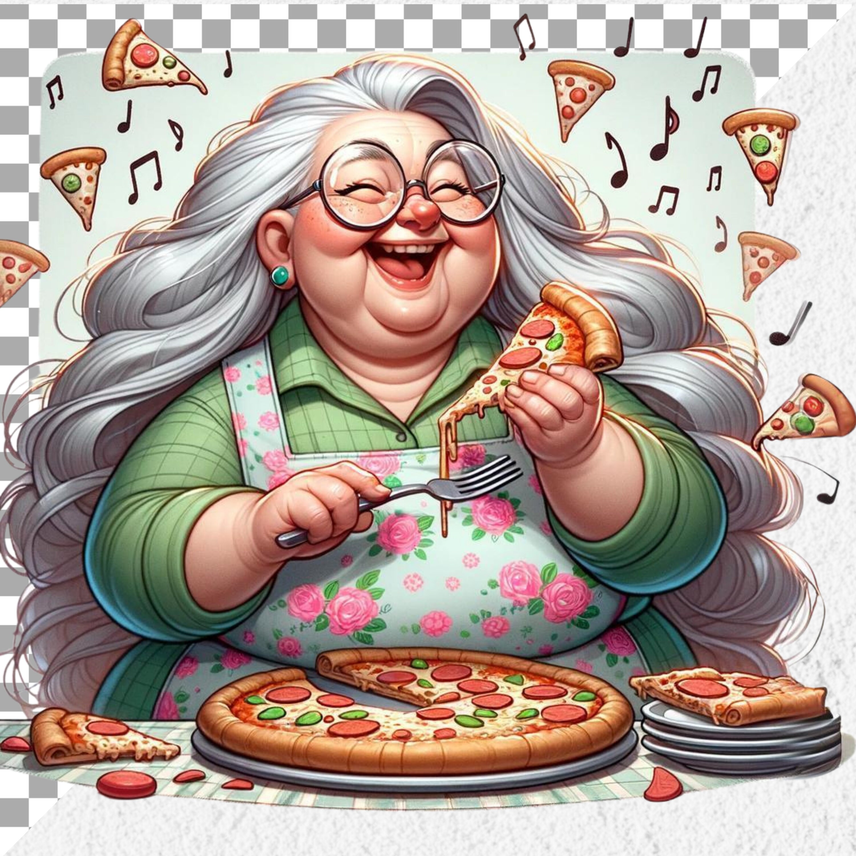 Watercolor Chef Clipart: Italian Kitchen, Pizza, Singing (PNG, JPG, PDF ...