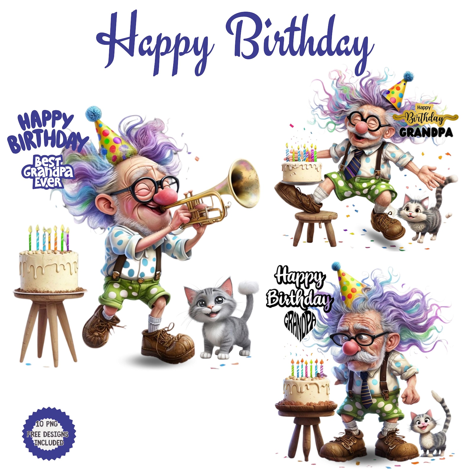 Quirky Birthday Clipart Png. Happy Birthday Clipart. Birthday Clip Art ...