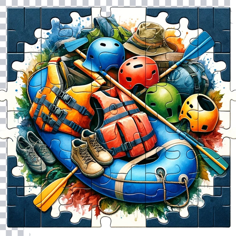 Rafting Clipart, River Rafting,water Sports, Extreme Rafting ...