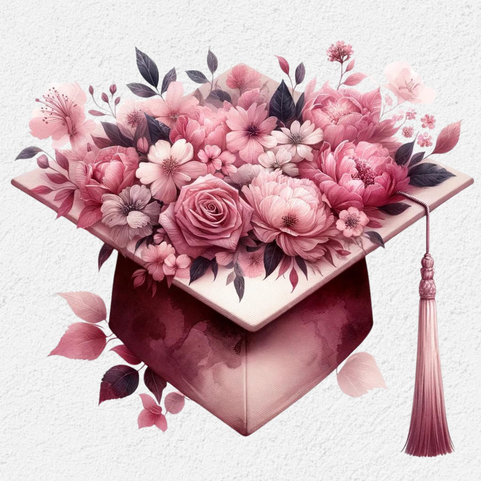 Watercolor Graduation Hat Clipart, Graduation Students, Graduation DIY ...