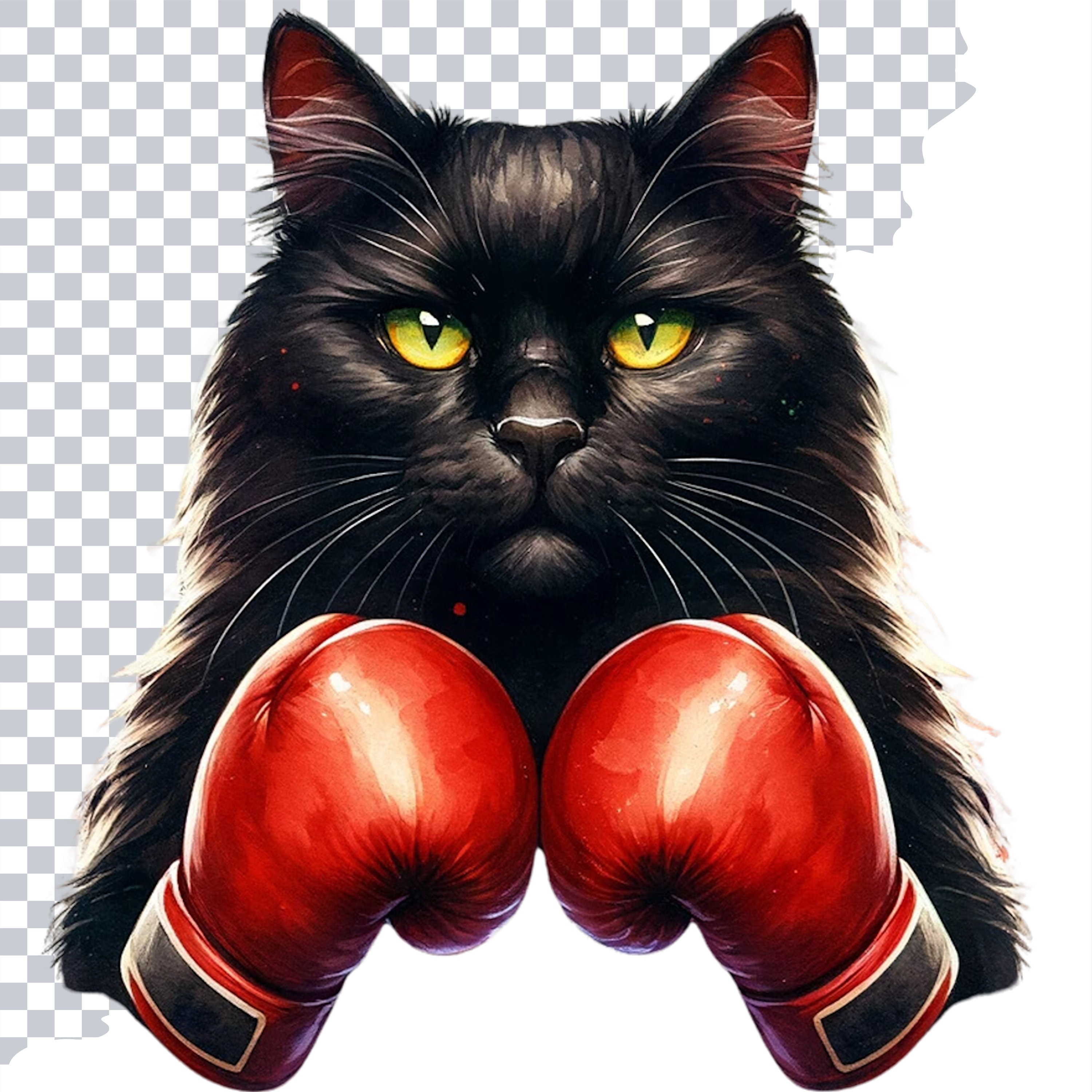 Boxing Cat Clipart , Boxing Dog Clipart , Fierce Boxing Cat-dog Clipart ...