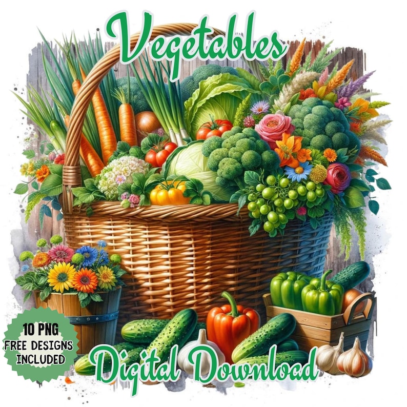 Watercolor Vegetables Clipart, Summer Vegetables Assorted, Healthy Food ...