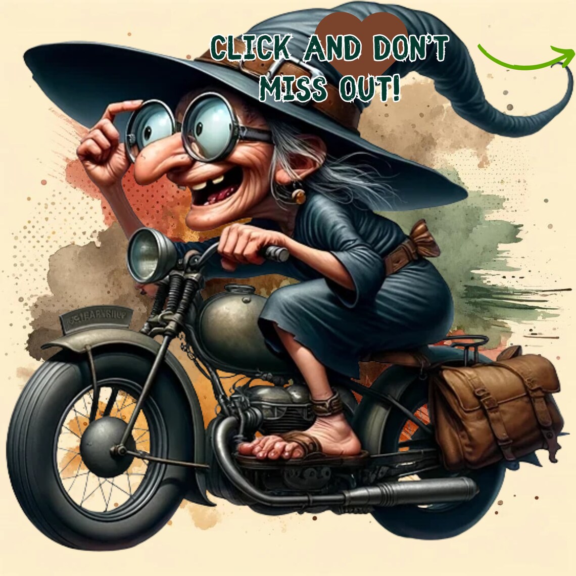 Funny Witch Clipart. Witchcraft Watercolor Wiccan Clipart. Humorous ...