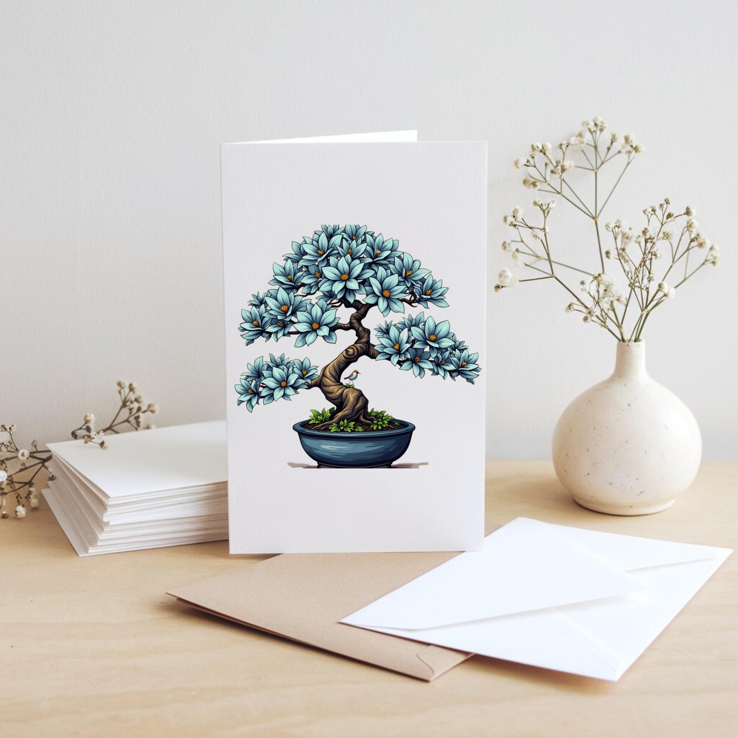 Watercolor Bonsai Tree Clipart. Elegant Japanese Bonsai. Bonsai ...