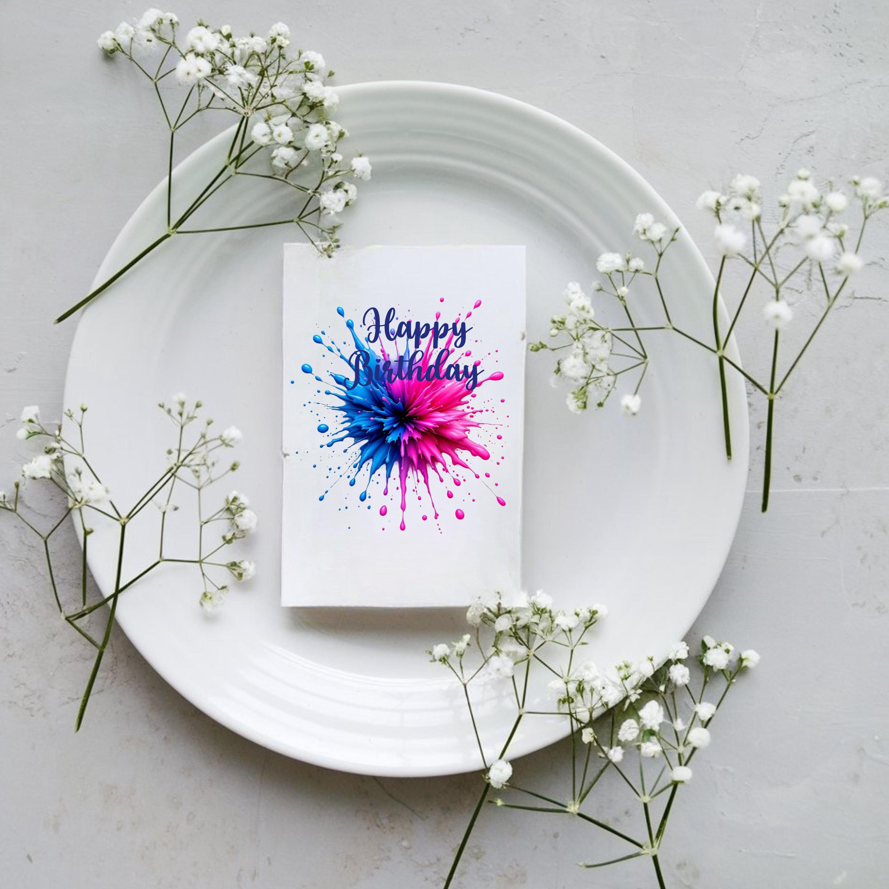 Happy Birthday Watercolor Clipart: Colorful Lettering (digital Download ...