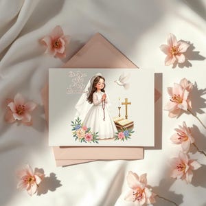 First Holy Communion Watercolor Clipart. Boys & Girls Holy Communion ...