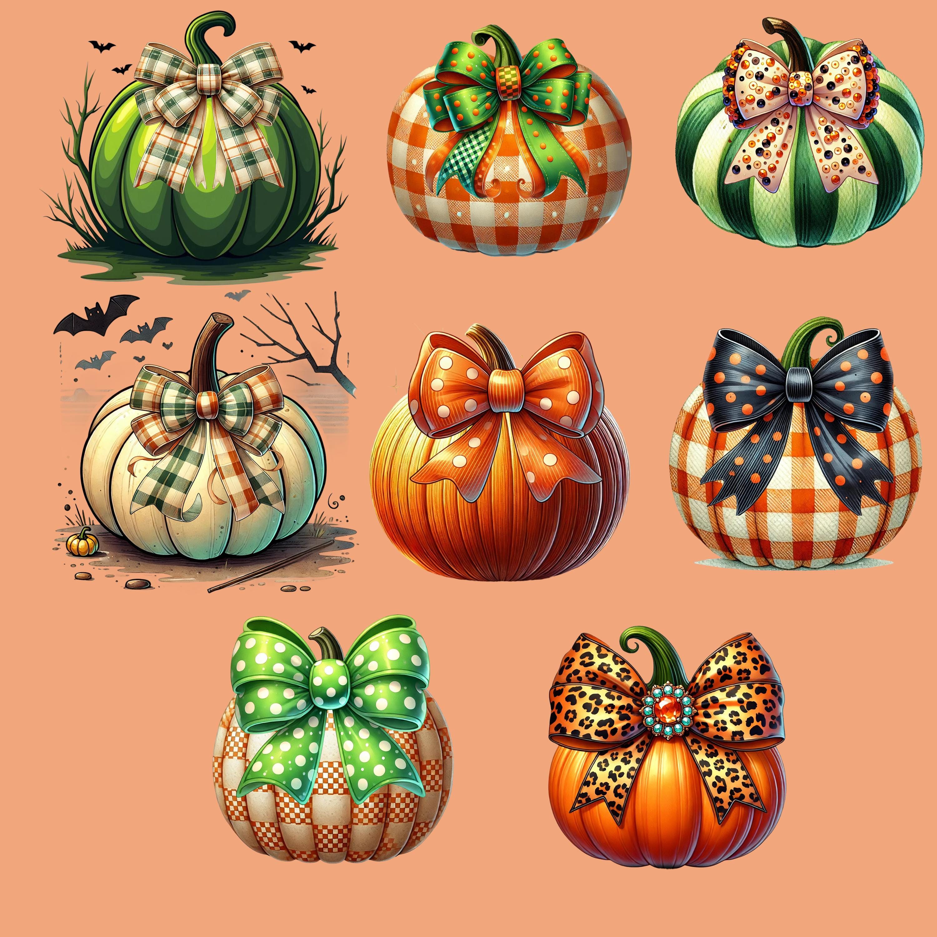 Watercolor Pumpkin Bundle Png Clipart, Pumpkin Season, 24 Fall Pumpkins ...