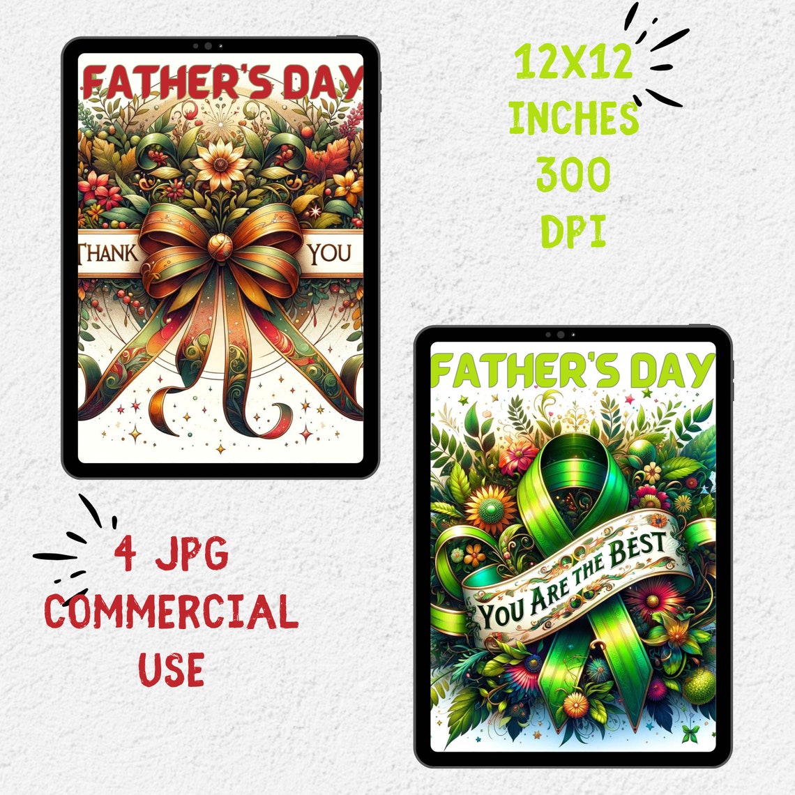 Happy Father's Day Watercolor Clipart. Father's Day PNG Graphics ...