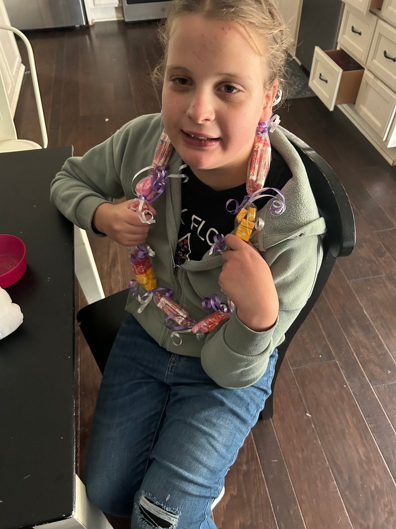 2024 Graduation Candy Lei Highschool Sour Candy Lei for Elementary ...