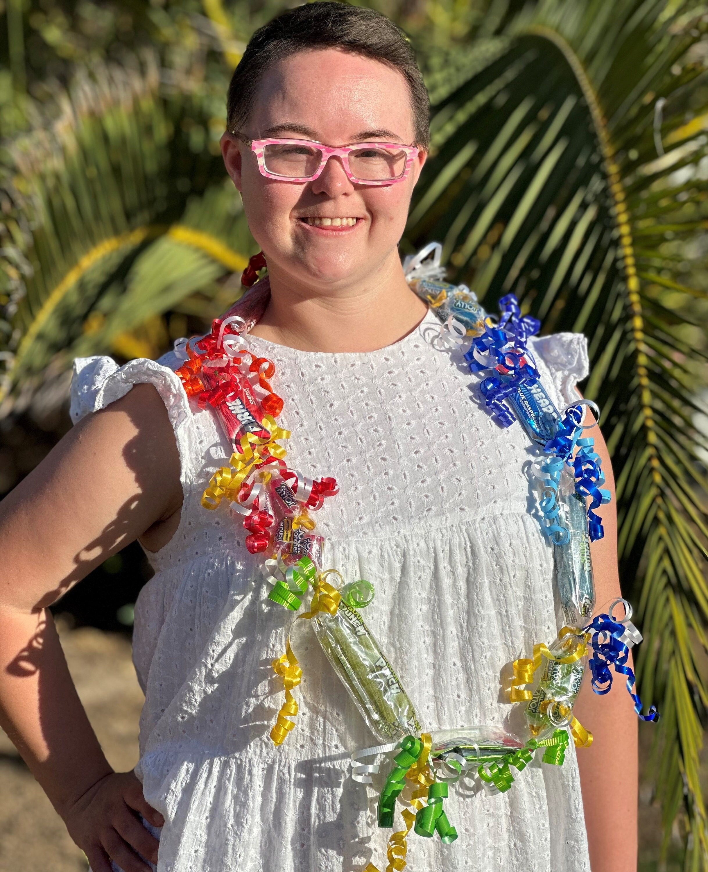 2024 Graduation Candy Lei Highschool Sour Candy Lei for Elementary ...