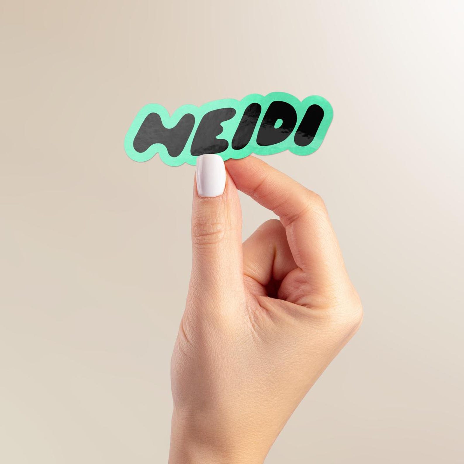 Custom Retro Name Stickers, Personalized Name Stickers, Name Stickers ...