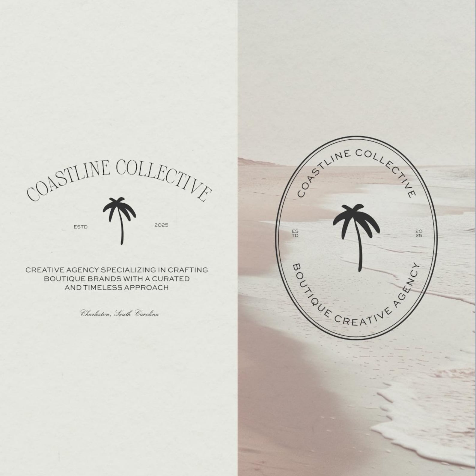 Elegant, Luxury Semi Custom Brand Kit With Coastal Vibes | Premade Logo ...