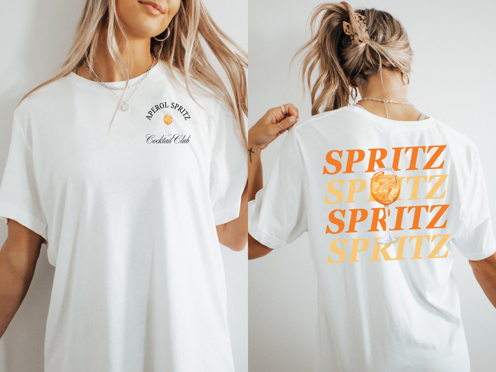 Aperol Spritz Cocktail Club Logo | SVG, PNG, PDF | Trendy Shirt Design ...