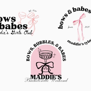 Custom She's Tying the Knot Bachelorette Logo, Bach Logo, Girls Weekend ...