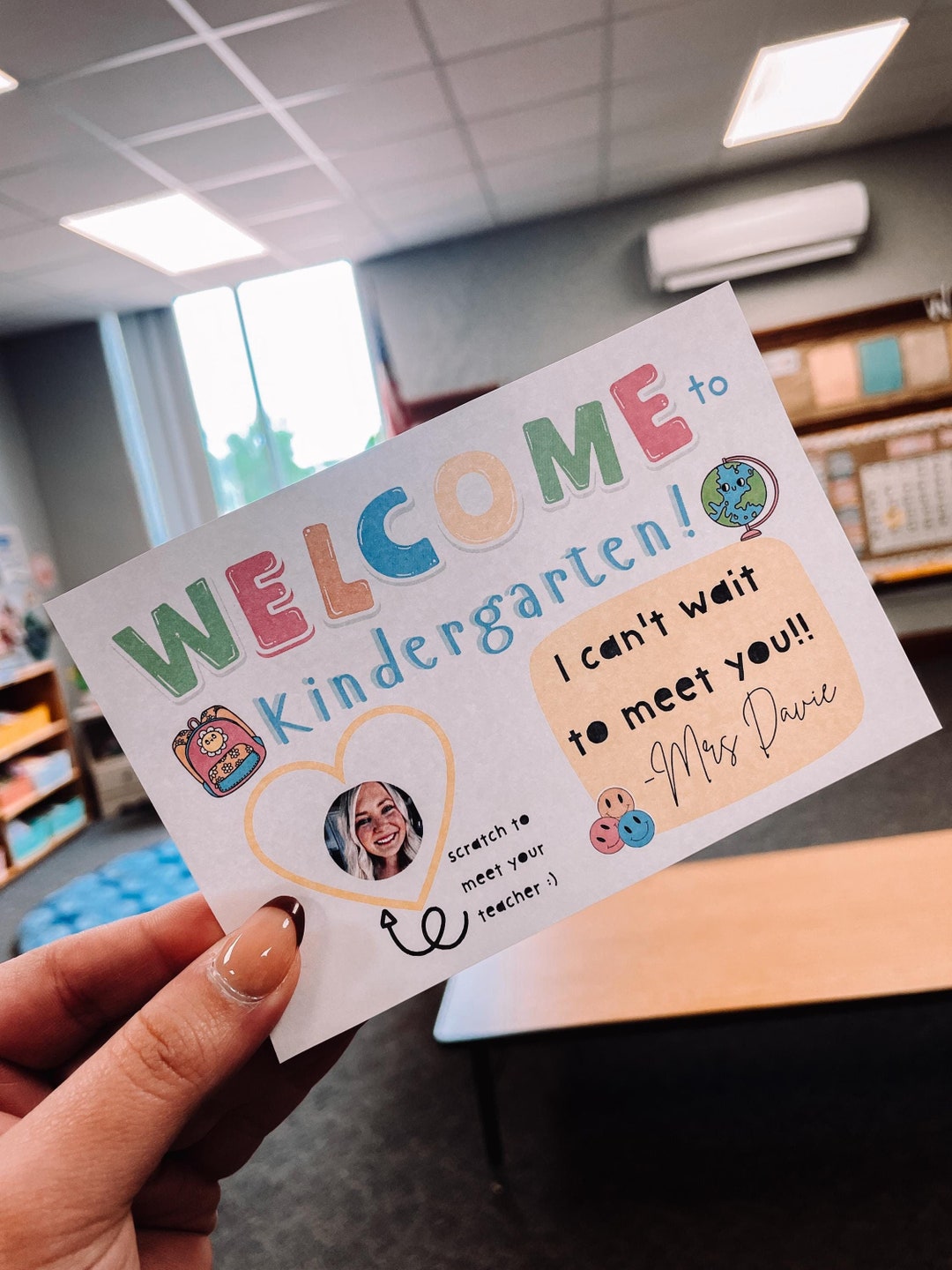 Back to School Scratch off Meet the Teacher Mail ~downloadable File~ - Etsy