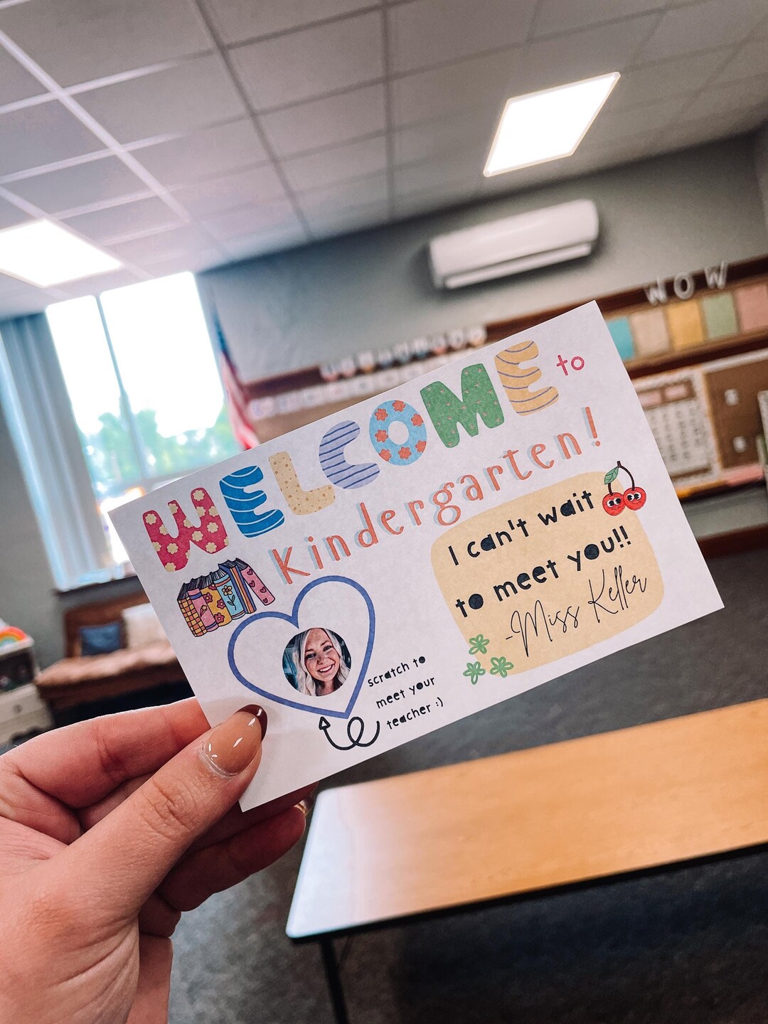 Back to School Scratch off Meet the Teacher Mail ~downloadable File~ - Etsy